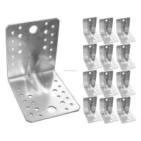 China Custom Galvanized Steel Wood Connector Hardware Metal Decorative L Bracket For Timber for sale