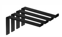 China Wholesale L Support Steel Wall Mounted Heavy Duty Floating Metal Shelf Support Bracket for sale