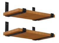 China Wholesale L Support Steel Wall Mounted Heavy Duty Floating Metal Shelf Support Bracket for sale