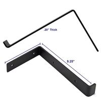 China Wholesale L Support Steel Wall Mounted Heavy Duty Floating Metal Shelf Support Bracket for sale