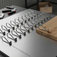 China Reusable Stainless Steel V Shape Crate Clip with Customized Size for Wooden Box Spring Retaining for sale
