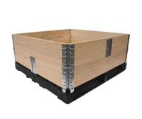 China Galvanized Carbon Steel Pallet Collar Hinge with Rivets Tools for Attaching Wooden Boxes for sale