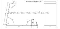 China C057 Shipping Crate Clips for 13 mm Wooden and Plywood Panels for sale