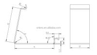China C058 Crate Clips for 8 mm Panels - 35 mm Wide, 1.5 mm Grade 50 Steel for sale