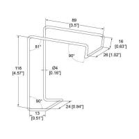 China 116 x 89 mm Double Wire Crate Clips with 4 mm Wire Diameter for sale