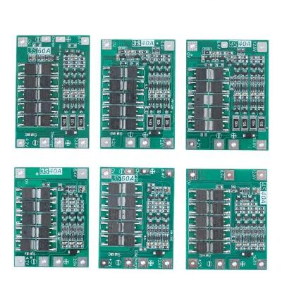 China Lithium Battery BMS Protection Board,3S 4S 40A 60A,11.1V-16.8V With Balance Function,18650 Battery Pack-For Electric Drill Motor for sale