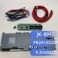 China PB2A16S20P JKBMS 16S 200A Battery Management System for Lithium Ion 48V Parallel Support RS485 CAN BT JK Inverter BMS PCBA for sale