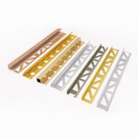 China Bronze Aluminum Corner Tile Trim 0.55mm Thickness 6063 Alu Material for sale