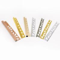China L Shape Aluminum Tile Trim 12.5mm Height 6463 Alu Material Electrophoresis for sale