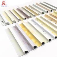 China Home Interior Aluminum Floor Transition Strips Marble Powder Coating for sale