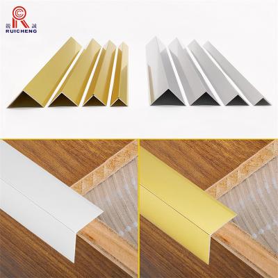 China Wall Protection 6063 Aluminum Tile Trim Profile Strips Durable L Shape Angle for sale