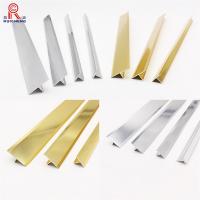 China 0.4mm - 2mm Floor Aluminum Transition Strips Gold Floor Edge Protective for sale