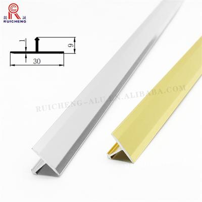 China Customized Aluminum T Transition Strip T3 - T8 Aluminum Edge Trim for sale