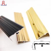 China 6061 Anodized Aluminium Stair Nosing Edge Trim Antislip Angle Curved for sale