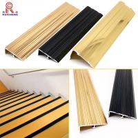 China 6061 Anodized Aluminium Stair Nosing Edge Trim Antislip Angle Curved for sale