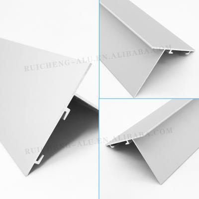 China Flexible Balcony Aluminum Tile Trim Anodizing Oxidation With Drip for sale