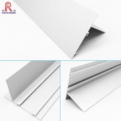 China Mill Finish Balcony Aluminum Tile Trim Extrusion Profile With Weep Hole for sale
