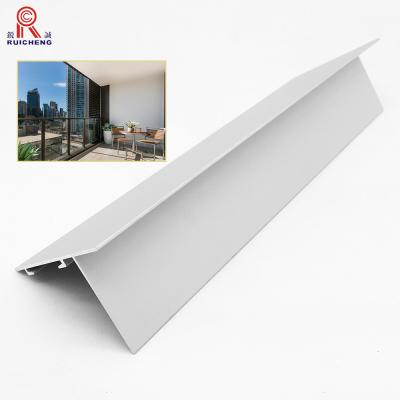 China Decorative Balcony Aluminium Tile Edge Trim 0.8mm For Patios Exterior Application for sale