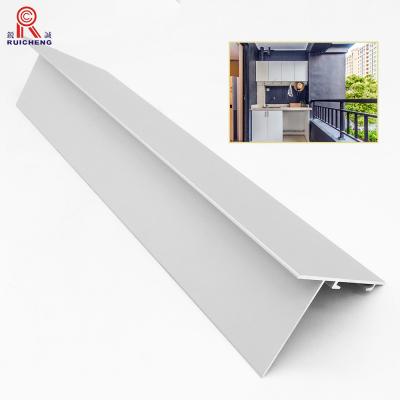 China Durable Powder Coated Extruded Aluminum Edge Trim Protection Profile For Balcony for sale