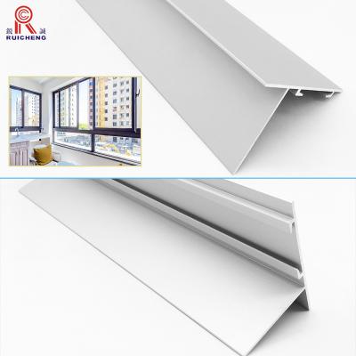 China Terrace Aluminum Tile Trim Mill Finish Protecting Balconies Edges for sale