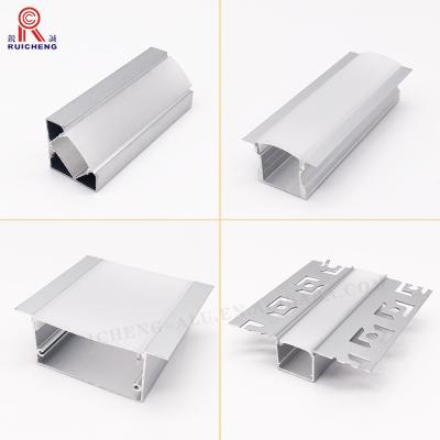 China 6000 Series T3 - T8 Aluminium LED Strip Light Profile Anodized / Polished / Powder Coating for sale
