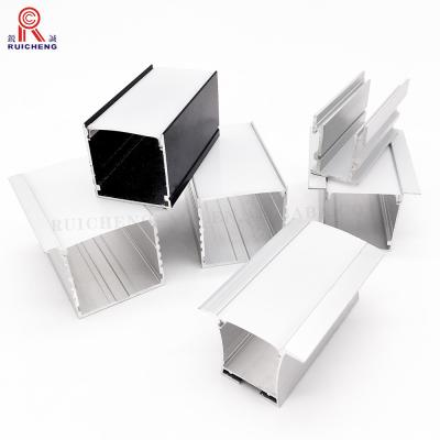 China Wall Mounted Flat LED Aluminum Profile Poly Carbonate / Opal Diffuser OEM Service for sale