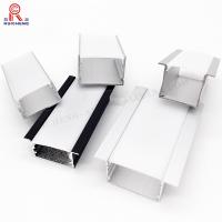 China White Ceiling Mounted Aluminum LED Profile 1m / 2m / 2.5m For Office Linear Light for sale