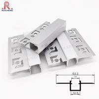 China Surface Mounted LED Aluminium Profile 2m Square Aluminium Housing For LED Strip Lights for sale
