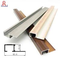 China Bullnose Aluminum Step Edge Trim Anodized Extruded Aluminum Stair Nosing for sale