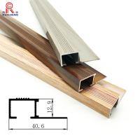 China Solid Laminate Flooring Aluminium Bullnose Stair Nosing Staircase Protection for sale