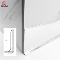 China Living Room Extrusion Aluminum Wall Skirting Board Profiles Various Colors for sale
