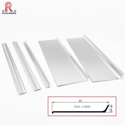 China Living Room Extrusion Aluminum Wall Skirting Board Profiles Various Colors for sale