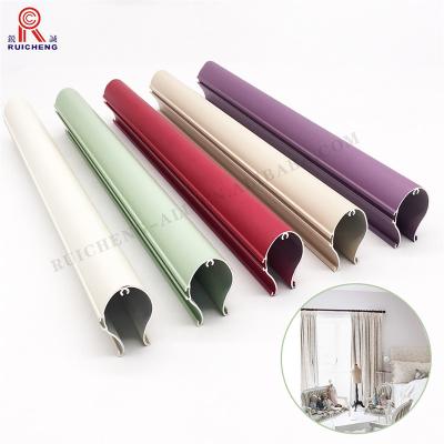 China 3mm Heavy Duty Aluminium Curtain Track , 6061 Curtain Aluminium Railing for sale