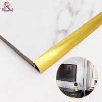 China Round Shape Aluminum Floor Edge Trim Anodized Edge Ceramic Trim Line for sale