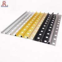 China 8mm  Aluminum Tile Trim Bright Silver Color Metal Profile Edges For Tile for sale