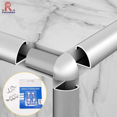 China Champagne 6063 Aluminum Tile Trim , 2m Ceramic Tile Metal Trim for sale