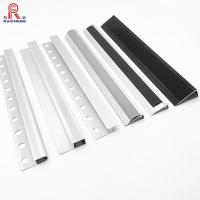 China Slip Resistant Aluminium Stair Nosing Edge Trim 7mm Height Anodized for sale
