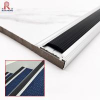 China 2.5m Aluminium Anti Non Slip Stair Edge Nosing T5 Temper 6063 Grade for sale