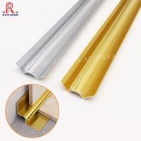 China Extruded Aluminium Wall Corner Protectors 1mm Thickness Golden Color for sale