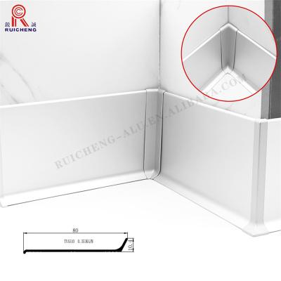 China 2.7m Powder Coated Aluminium Skirting Waterproof For Kitchen for sale