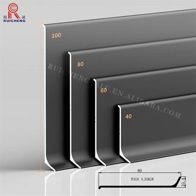 China 7075 Aluminium Skirting 100mm Distortion Resistant Waterproof for sale