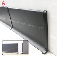 China Aluminum Skirting Board Waterproof Silver Wall Protection 4 Inch for sale