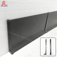 China Wall Floor Skirting Lines Trim Aluminium Baseboard Skirting Profile for sale