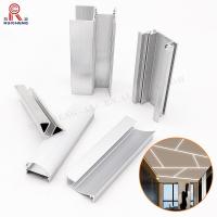 China 0.3mm Aluminium Extrusions For Led Lighting , T8 Recessed Aluminium Led Channel for sale