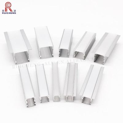China Surface Mounted Aluminium LED Strip Light Profile 2.5m Length Decorative for sale