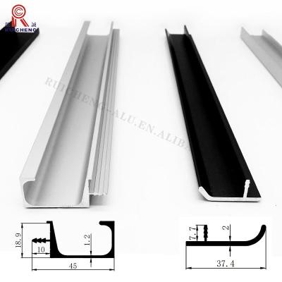 China G Section Aluminium Handle Profile ODM Available 8mm Height Brushing for sale