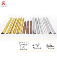 China Golden Decorative Aluminum Trim Molding 10mm X 20mm Mill Finished for sale