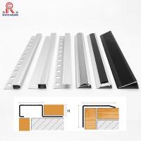 China 6061 Aluminium Stair Nosing Edge Trim , T5 Non Slip Extruded Aluminum Nosing for sale