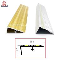 China Photoluminescent Black Aluminium Stair Nosing , 8.5mm Aluminum Stair Bullnose for sale