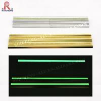 China Photoluminescent Black Aluminium Stair Nosing , 8.5mm Aluminum Stair Bullnose for sale